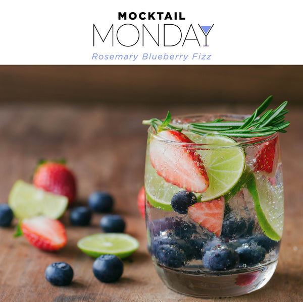 Rosemary Blueberry Fizz Mocktail Recipe for Expecting Moms - Motherhood